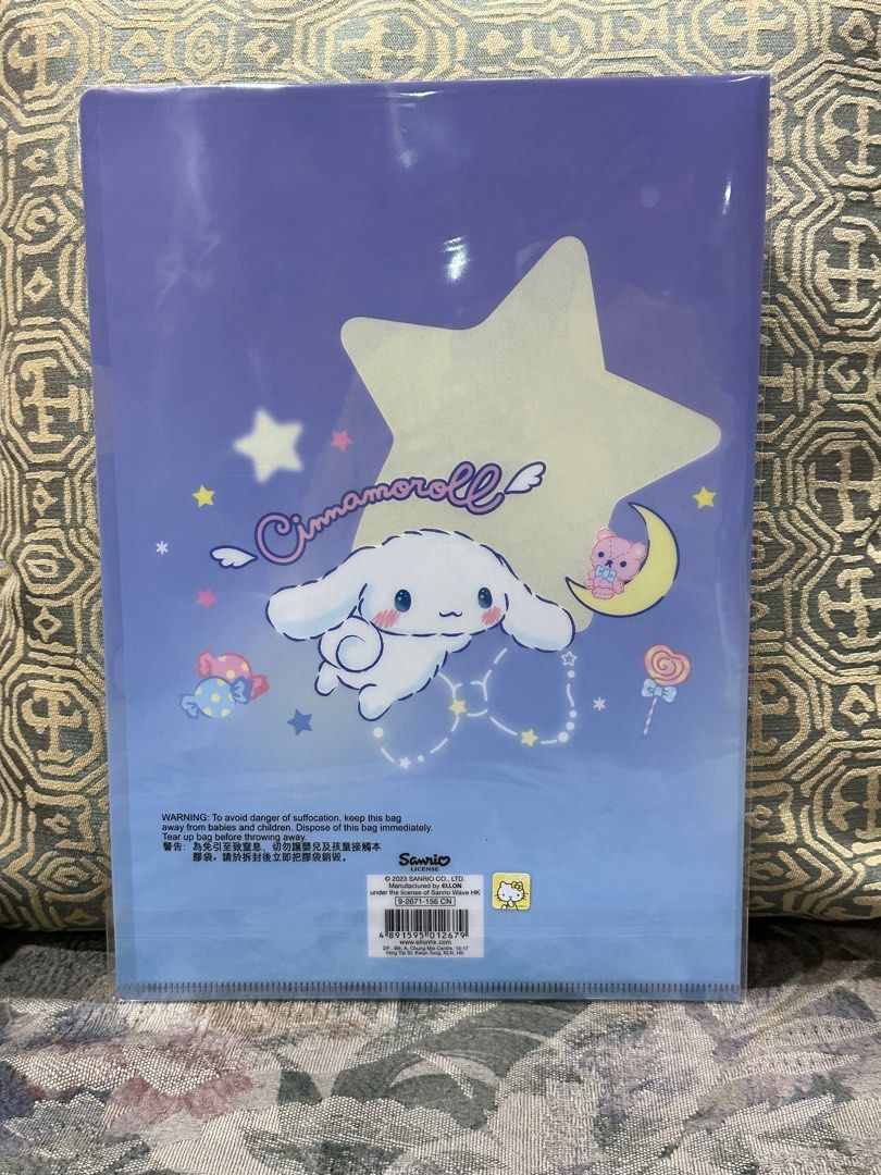 Authentic sanrio cinnamoroll file folder, Hobbies & Toys, Stationary ...