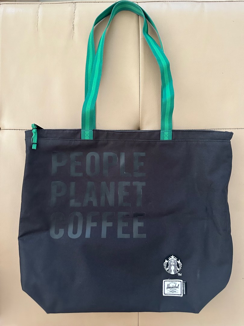 Authentic Starbucks x Herschel collab Tote Bag, Women's Fashion, Bags ...