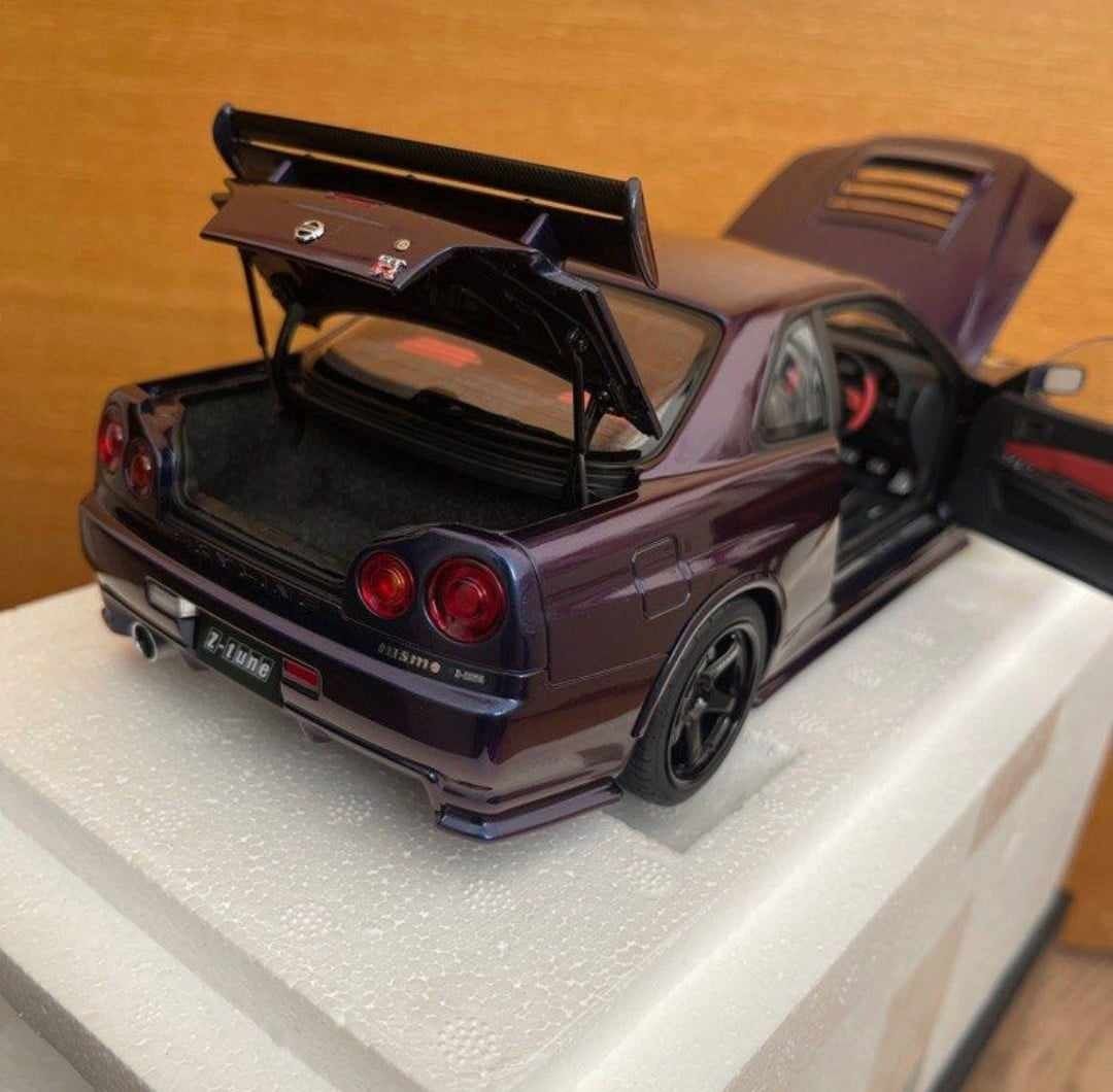 Autoart Nissan Gtr R34 Z tune midnight purple, Hobbies & Toys, Toys ...