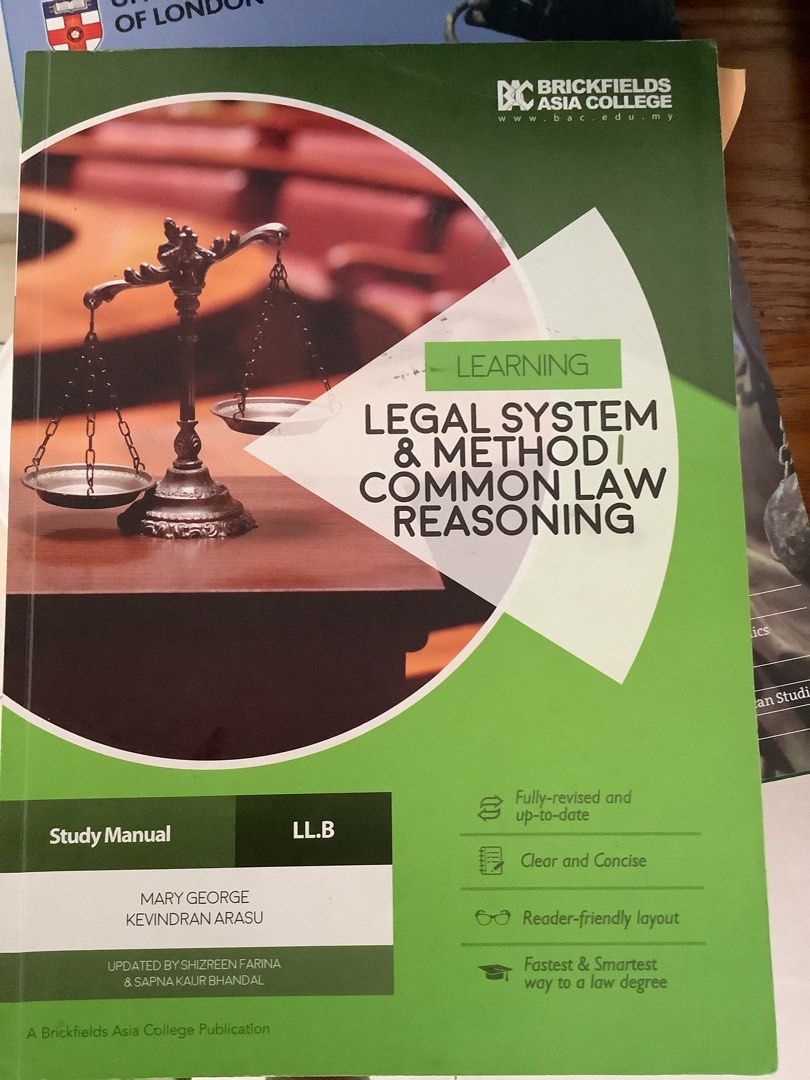 BAC LAW YEAR 1 UOL Text book, Hobbies & Toys, Books & Magazines ...