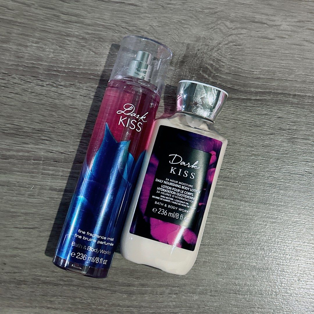 Bath & Body Works Dark Kiss Perfume & Lotion Bundle, Beauty & Personal ...