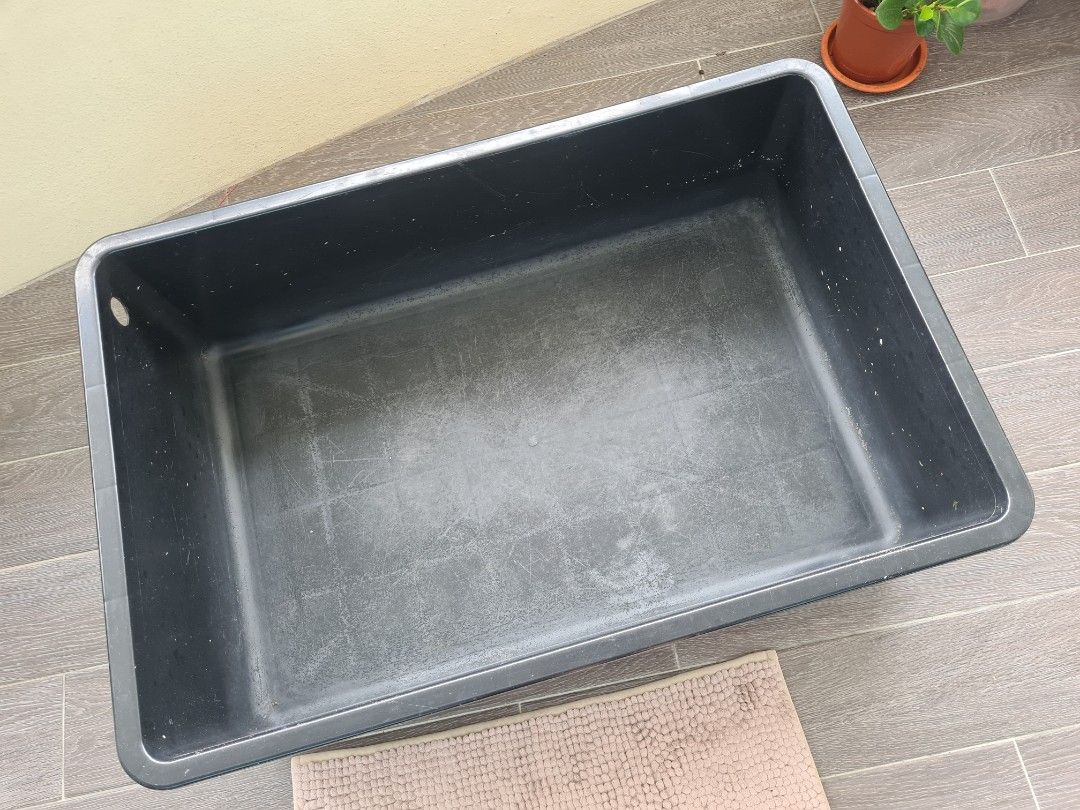 Big black plastic tub, Pet Supplies, Homes & Other Pet Accessories on ...