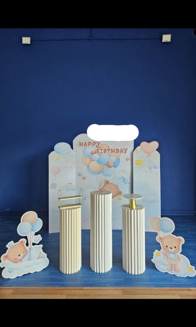 Birthday Decoration Backdrop Foam board KT board, Hobbies & Toys ...