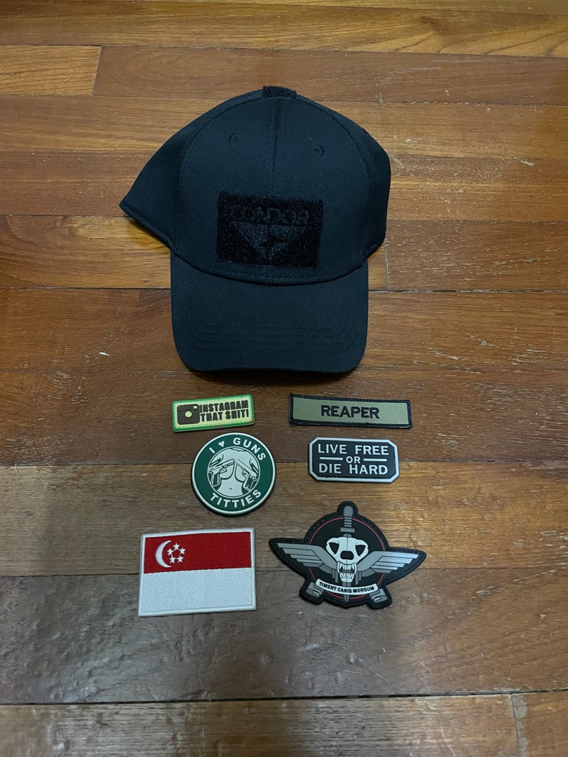 Black Condor Velcro Cap, Men's Fashion, Watches & Accessories, Caps ...