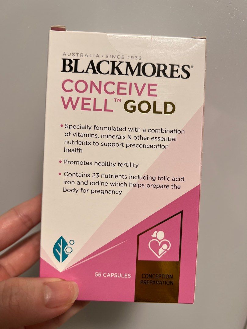 Blackmores Conceive Well Gold x2 boxes, Health & Nutrition, Health ...