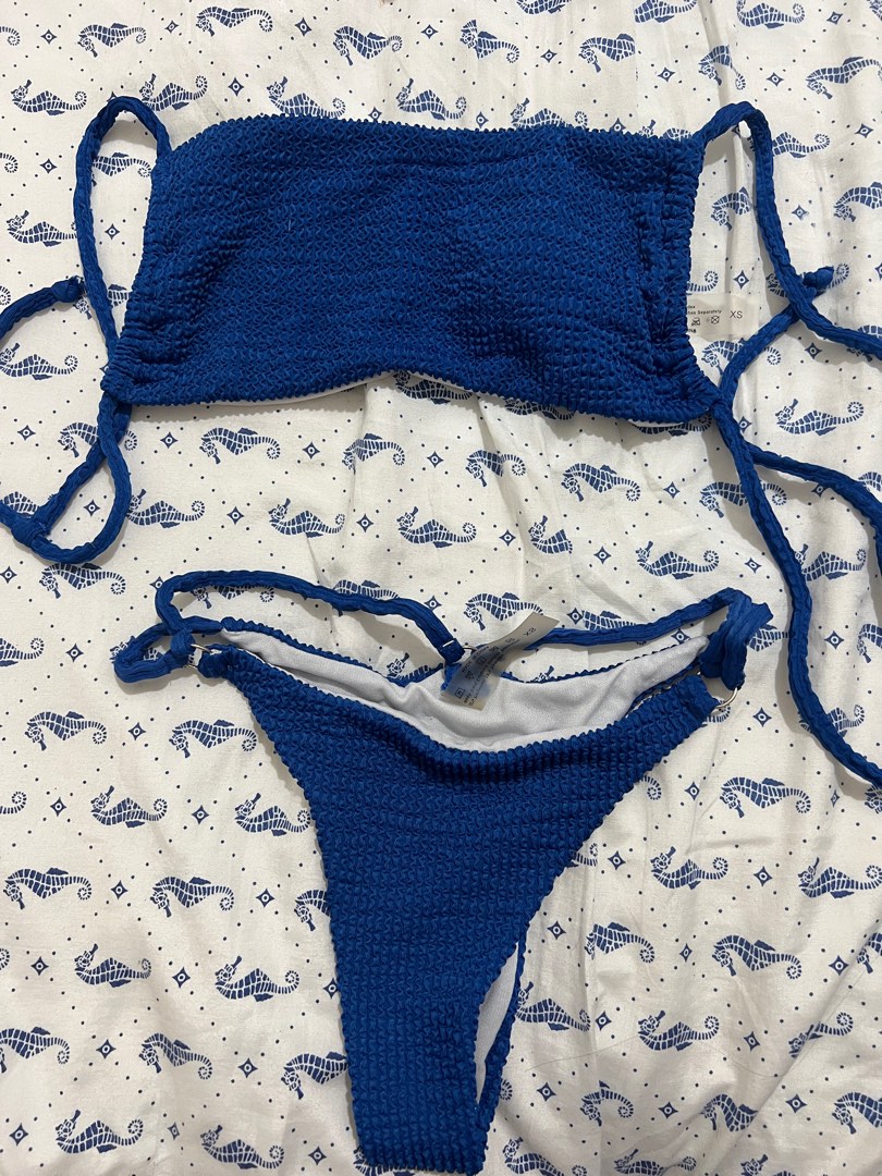 BLUE BIKINI, Women's Fashion, Swimwear, Bikinis & Swimsuits on Carousell