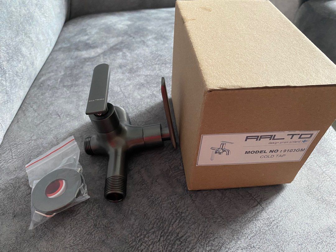 Brand new gun metal two way tap, Furniture & Home Living, Bathroom ...