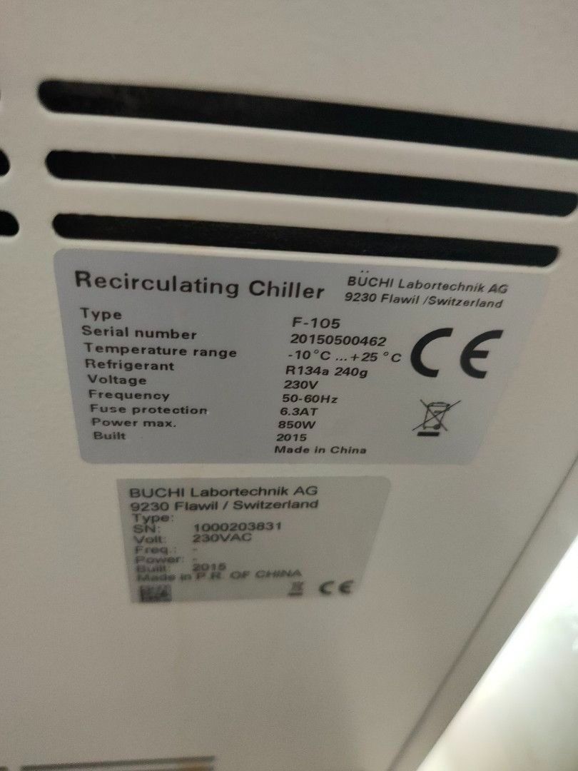 Buchi Recirculating Chiller for sale @ $350 each, Health & Nutrition ...