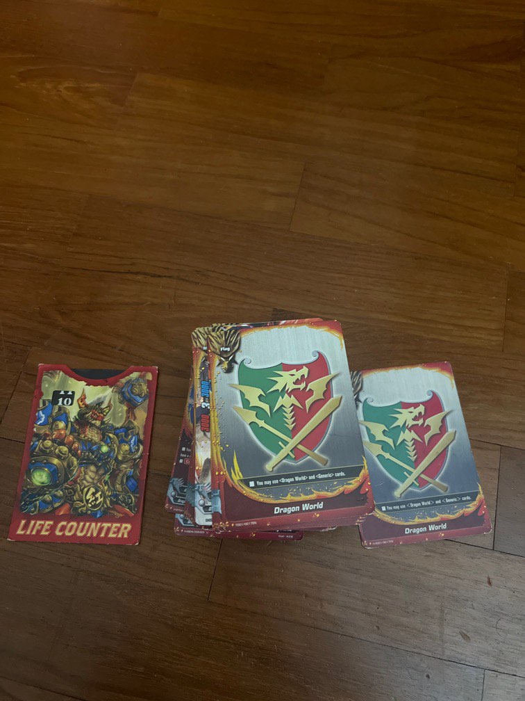 dragon world deck first crimson chief and crimson battler grand kick dragon, Hobbies & Toys ...