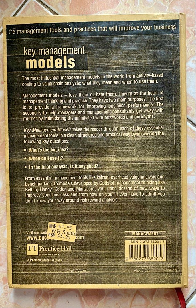 Buku Key Management Models, Buku & Alat Tulis, Buku di Carousell