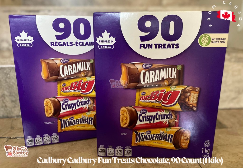 CADBURY CANADA | Fun Treats Chocolate, 90 Count | 1 kilo | Wunderbar ...