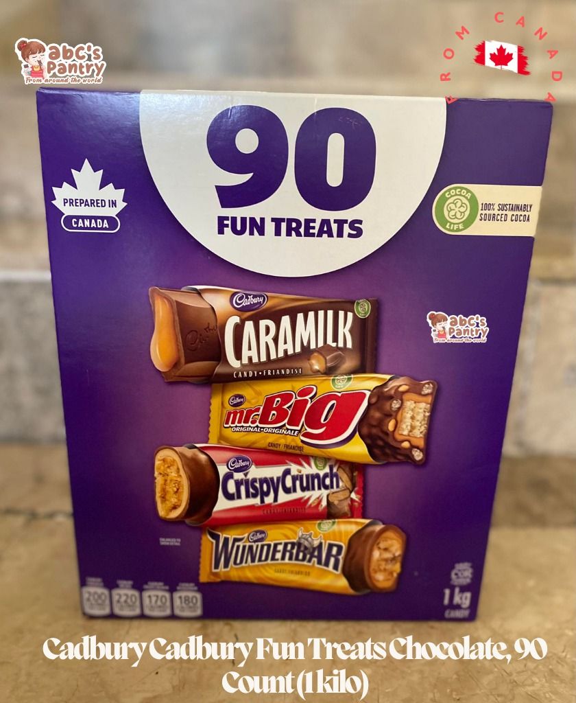 CADBURY CANADA | Fun Treats Chocolate, 90 Count | 1 kilo | Wunderbar ...