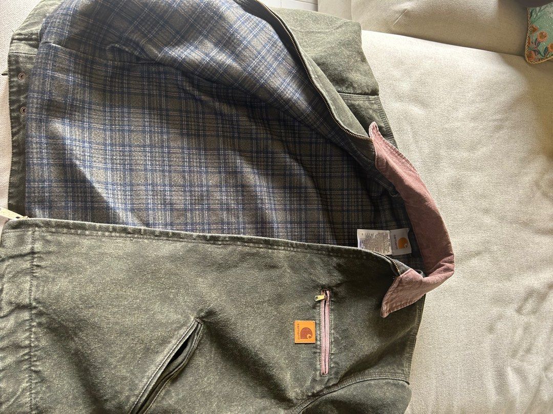 Carhatt Jacket J97 MOS moss green, Men's Fashion, Coats, Jackets and ...