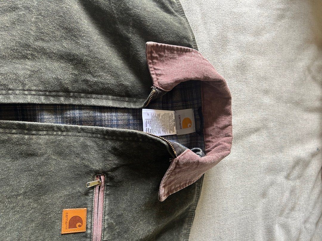 Carhatt Jacket J97 MOS moss green, Men's Fashion, Coats, Jackets and ...