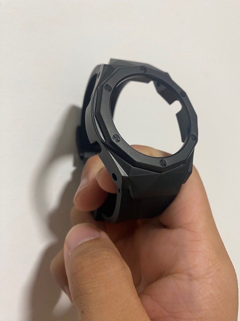 *WATCH NOT INCLUDED* Casio G-Shock GA2100 mod kit (metal bezel w rubber ...