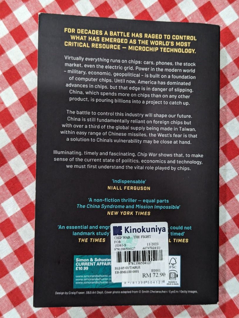 Chip War by Chris Miller | 2022 Edition, Hobbies & Toys, Books ...