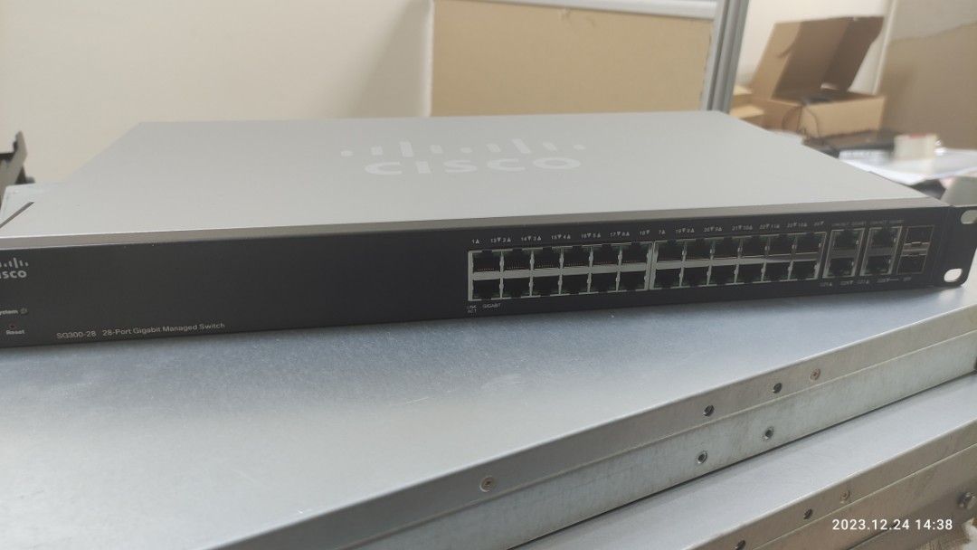 Cisco SG300-28 28 ports gigabit managed switch, Computers & Tech ...