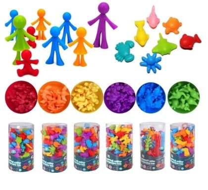 Color and Shape Classification toy, Sorting, counting, matching game ...