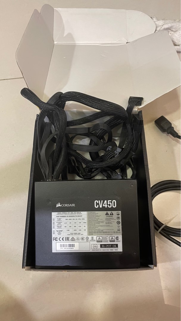 Corsair CV450 80+ Bronze Non-Modular PSU (nego), Computers & Tech ...