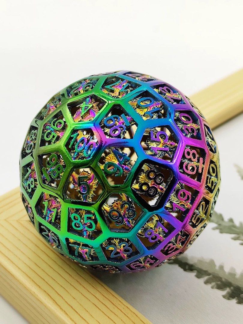 D100 dice DND, COC, TRPG, board game, Hobbies & Toys, Toys & Games on Carousell