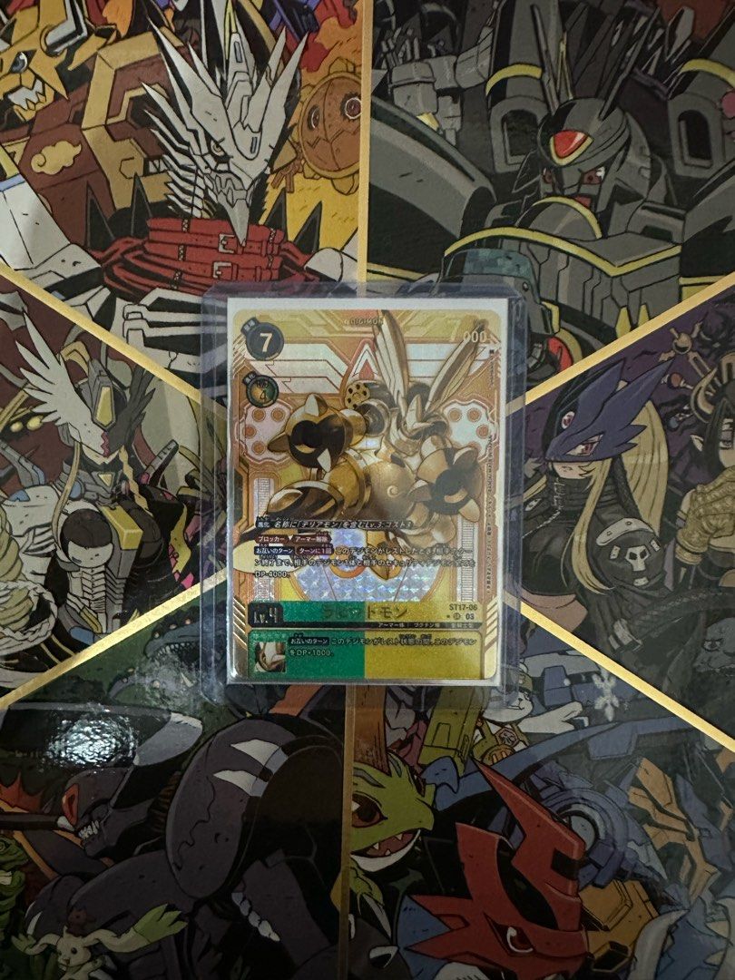 DIGIMON ST17 GOLD RAPIDMON AA, Hobbies & Toys, Toys & Games on Carousell