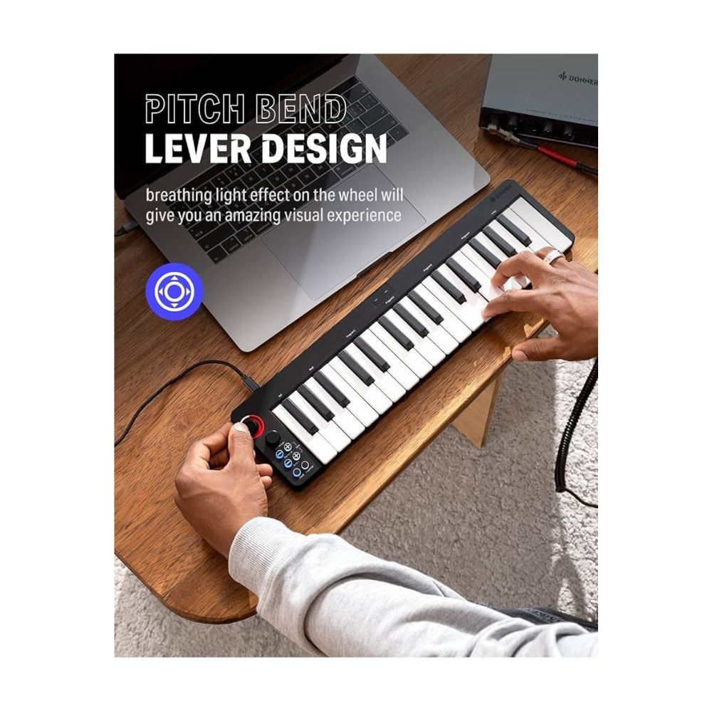 Donner N-32 32-Key MIDI Keyboard Controller Sequencer, Hobbies & Toys, Music & Media, Musical ...