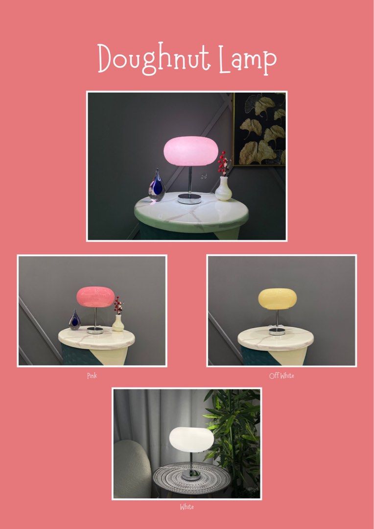 Donut Lamp, Furniture & Home Living, Lighting & Fans, Lighting on Carousell