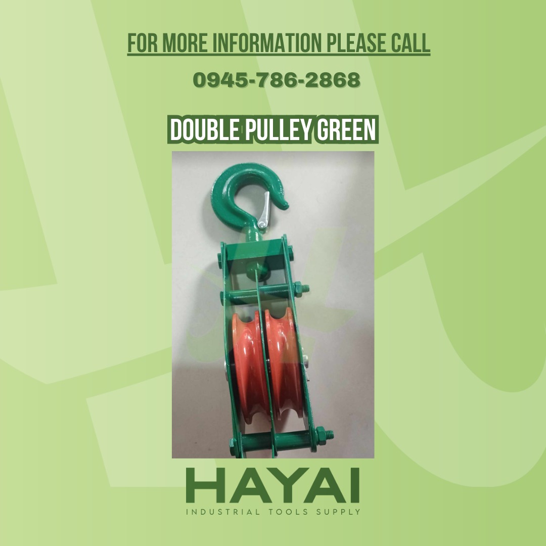 Double Pulley Green, Commercial & Industrial, Industrial Equipment on ...