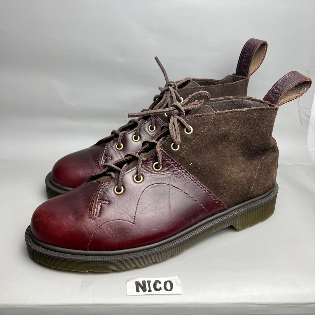 Dr. Martens Church Monkey Brando & Suede Boots(10 US), Men's Fashion ...