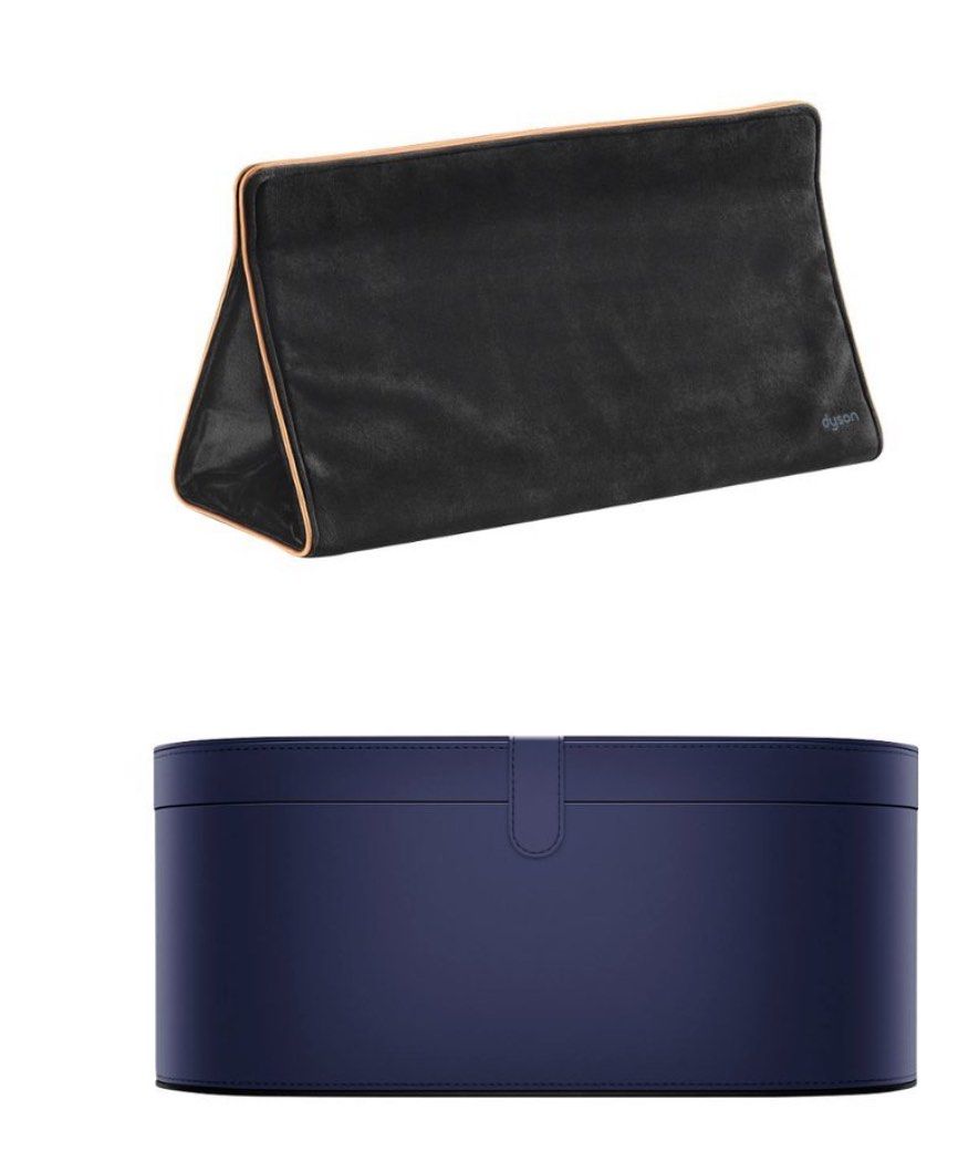 Dyson Prussian Blue Case & Copper Travel Pouch Bundle, Women's Fashion ...