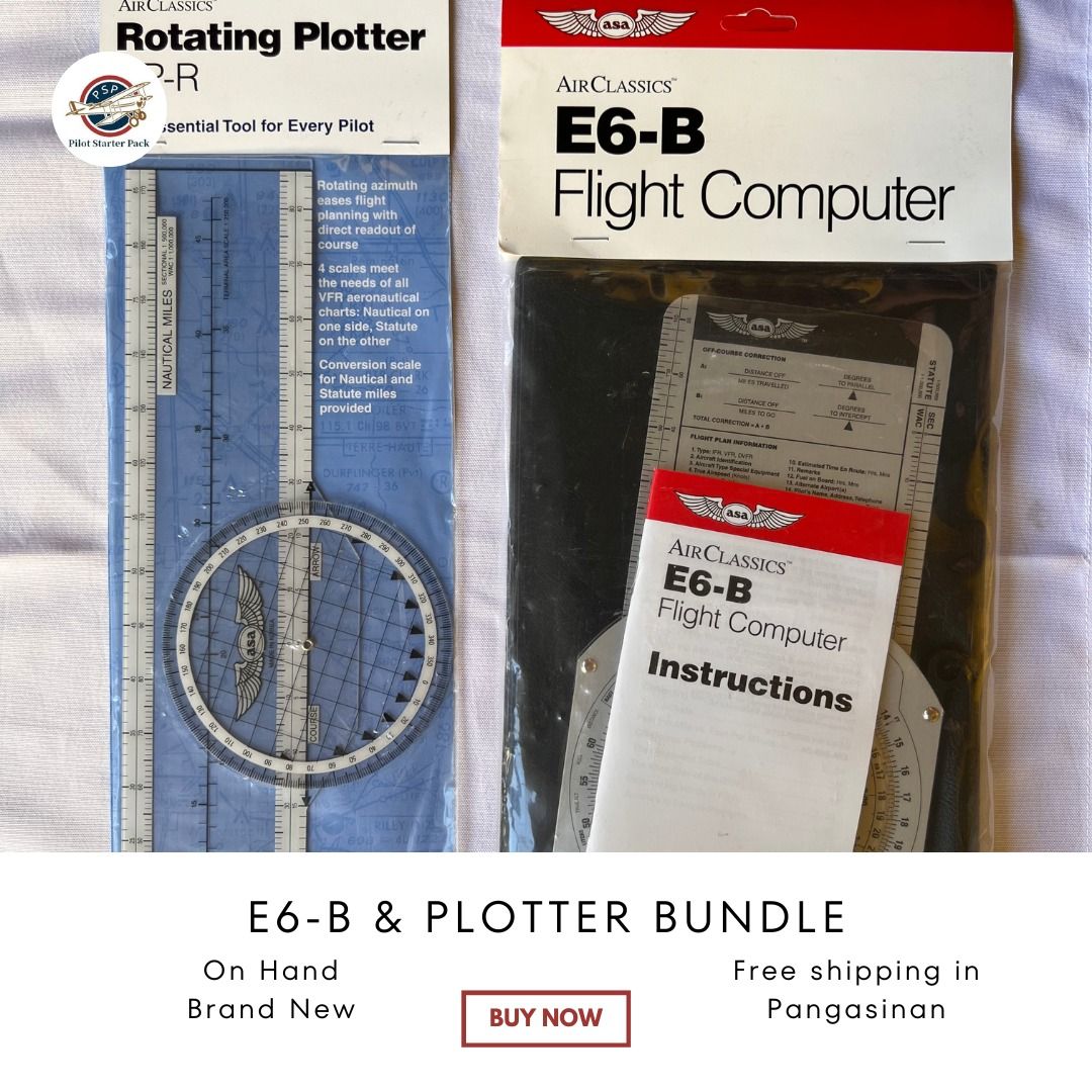 E6-B Flight Computer + Plotter Bundle, Everything Else, Others on Carousell