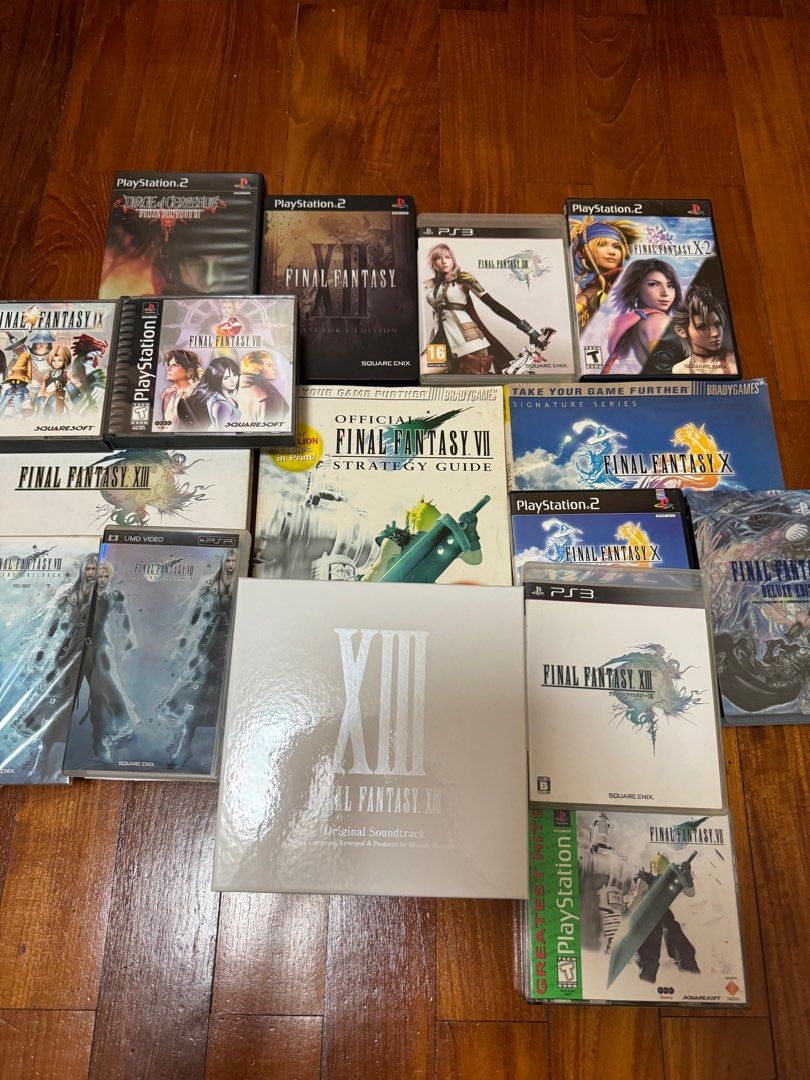 Final Fantasy PS1 /2/3/4/PSP Bundle, Video Gaming, Video Games, PlayStation on Carousell