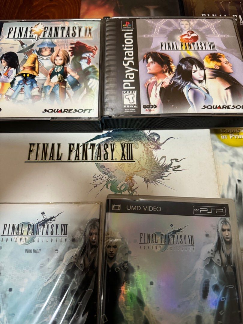 Final Fantasy PS1 /2/3/4/PSP Bundle, Video Gaming, Video Games, PlayStation on Carousell