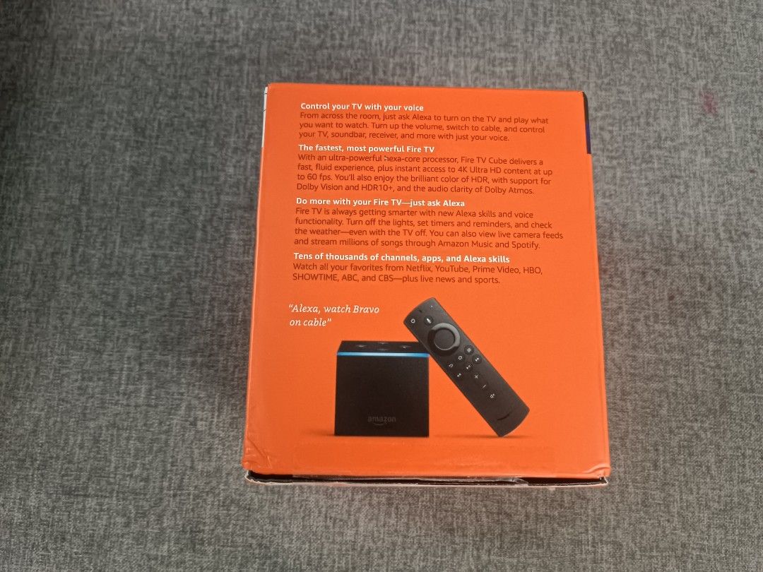 FireTV cube 4k hdr Dolby Atmos, TV & Home Appliances, TV & Entertainment, Media Streamers & Hubs ...