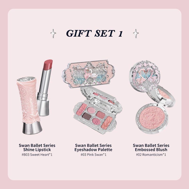 Flower Knows Swan Ballet Makeup Set, Beauty & Personal Care, Face ...