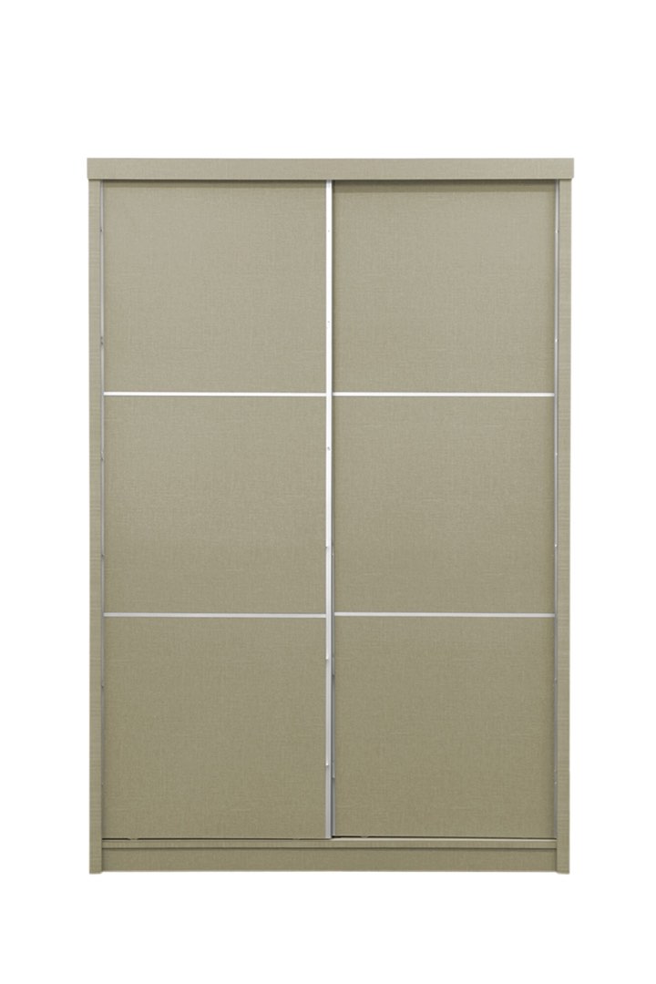 fortytwo Alfreda Sliding Door Wardrobe 4FT Grey, Furniture & Home ...