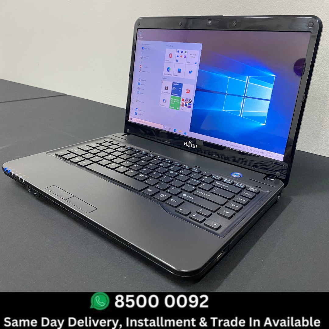 Fujitsu Slim & LightWeight Laptop + MS Office + 4GB Graphics + NEW BATTERY, Computers & Tech ...
