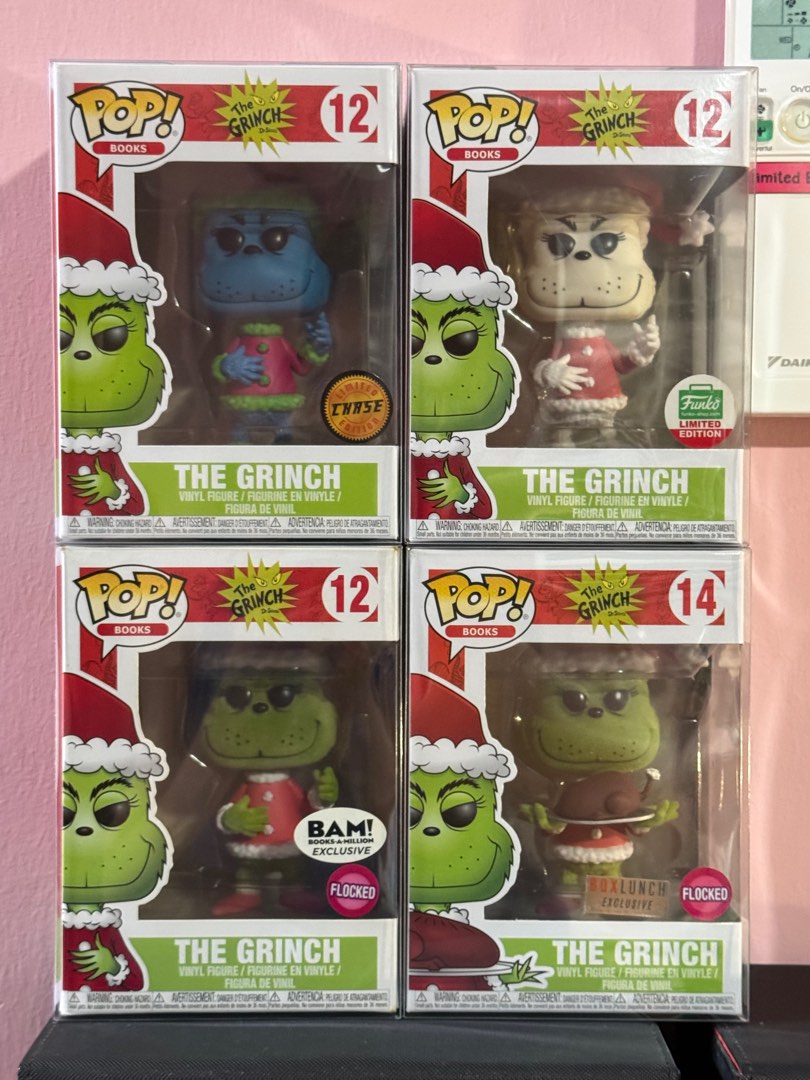 Funko Pop - THE GRINCH Chase Flocked Exclusive Limited Edition, Hobbies ...