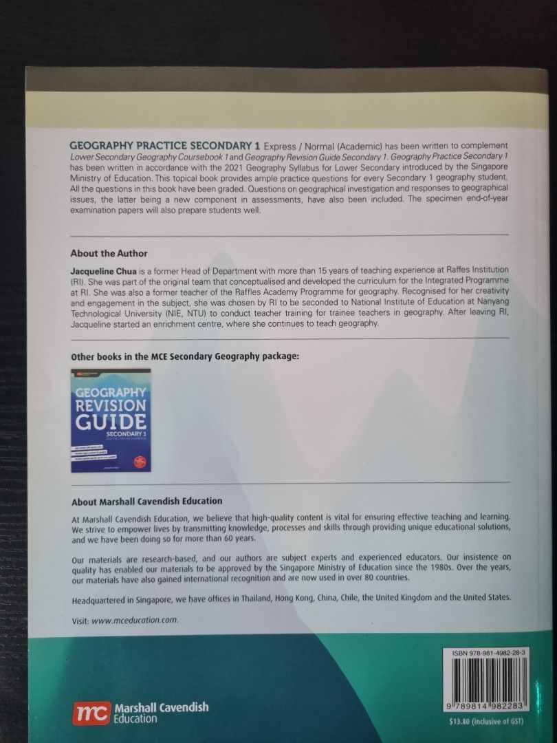 Geography practice book sec 1 express / normal academic, Hobbies & Toys ...