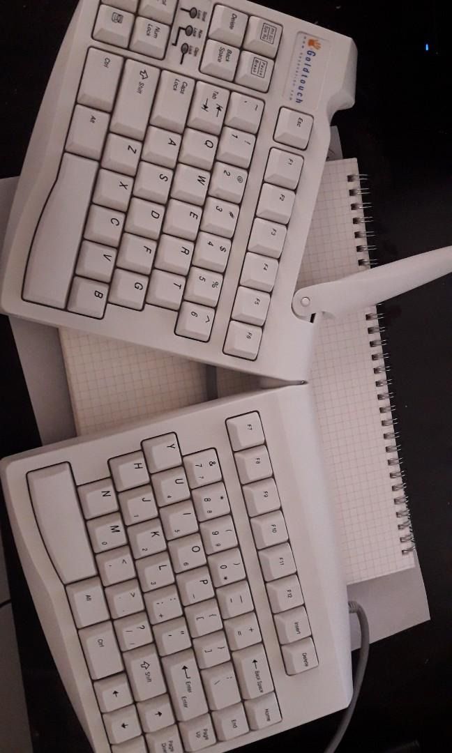 Goldtouch Adjustable Ergonomic Spilt Tent Keyboard, Computers & Tech ...
