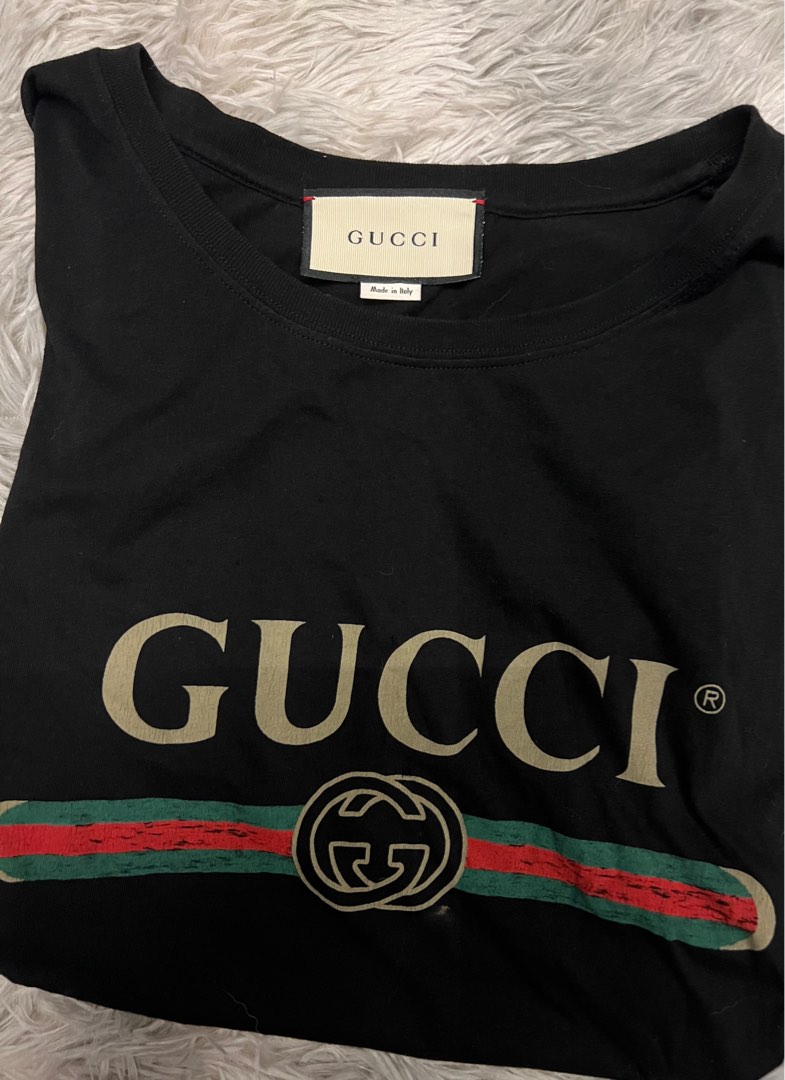 Gucci logo shirt, Men's Fashion, Tops & Sets, Tshirts & Polo Shirts on ...