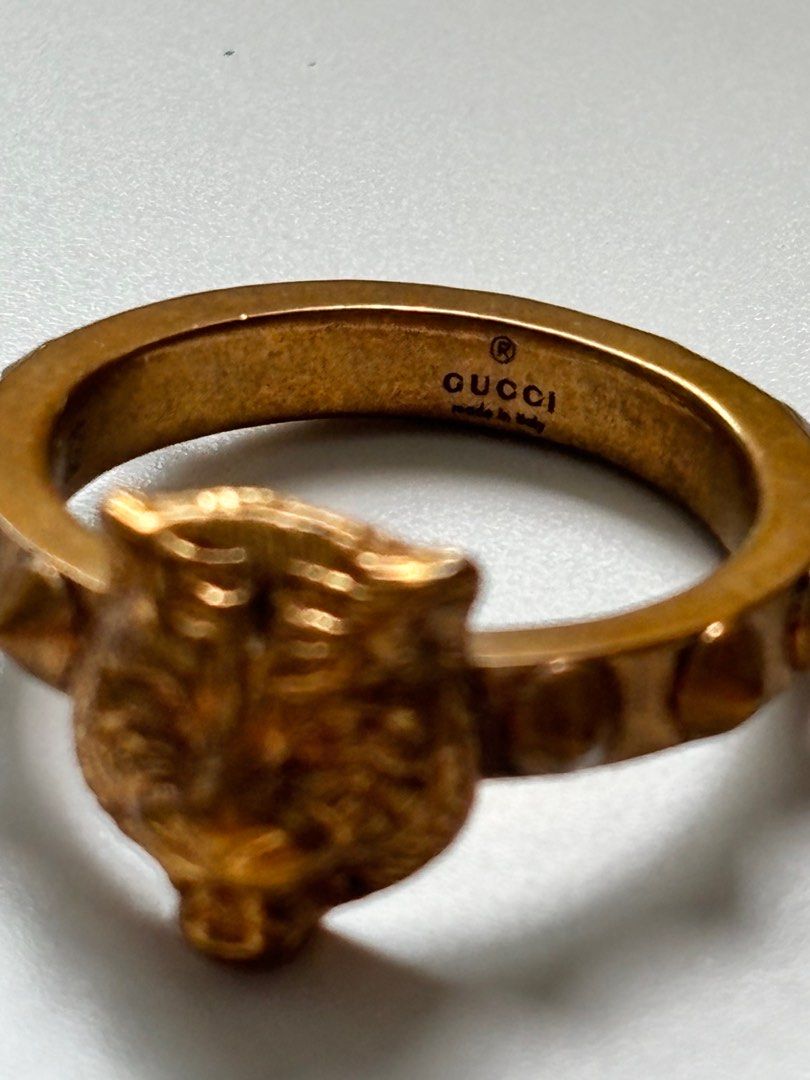 Gucci tiger feline head ring, Women's Fashion, Jewelry & Organisers ...