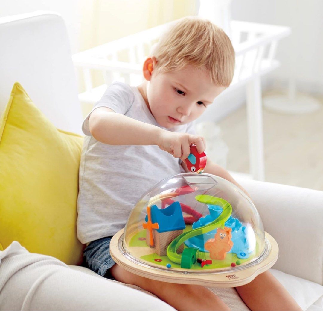 Hape Pepe & Friends Sunny Adventure Dome Magnetic Maze Wood Playset to ...