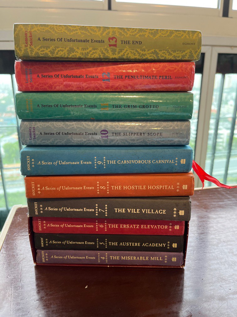 Hard cover A Series of Unfortunate Events 4-13, Hobbies & Toys, Books ...