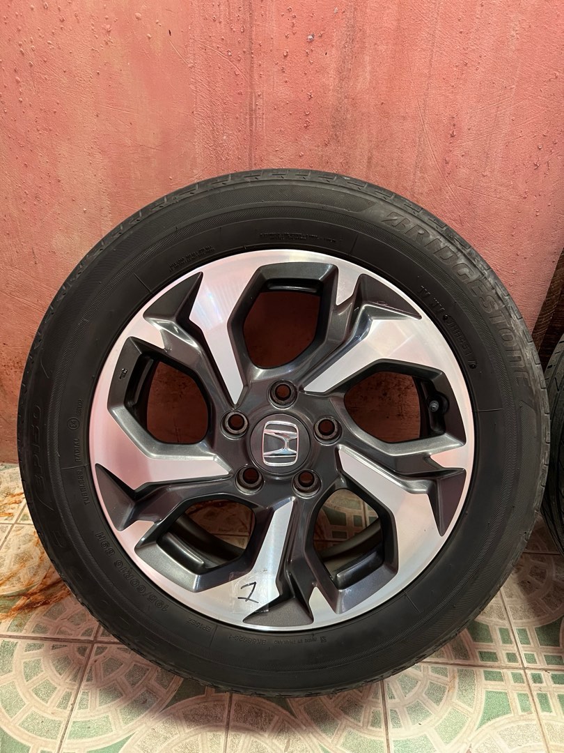Honda BRV Stock Tire with Mags, Car Parts & Accessories, Mags and Tires ...