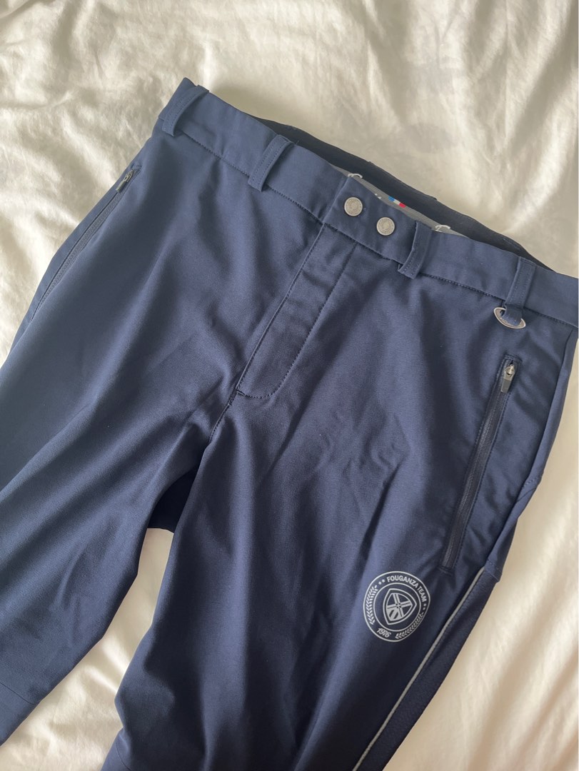 horse riding pants fouganza team blue, Women's Fashion, Bottoms, Other ...