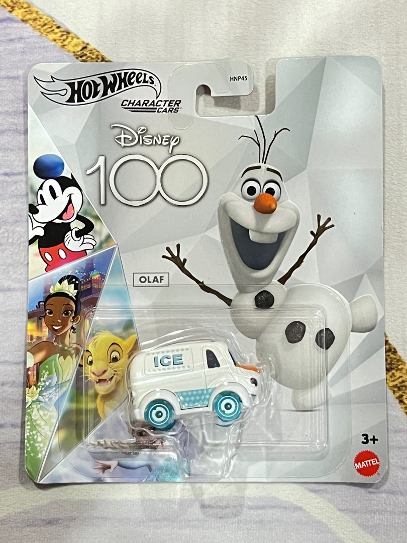 Hot Wheels - Character Cars Disney 100 Olaf, Hobbies & Toys, Toys ...