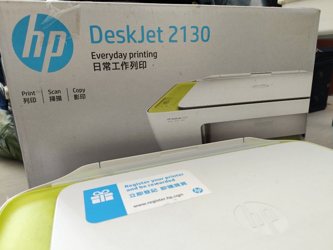 HP DeskJet 2130 3-in-1 Printer, Scanner, Copier, Computers & Tech ...