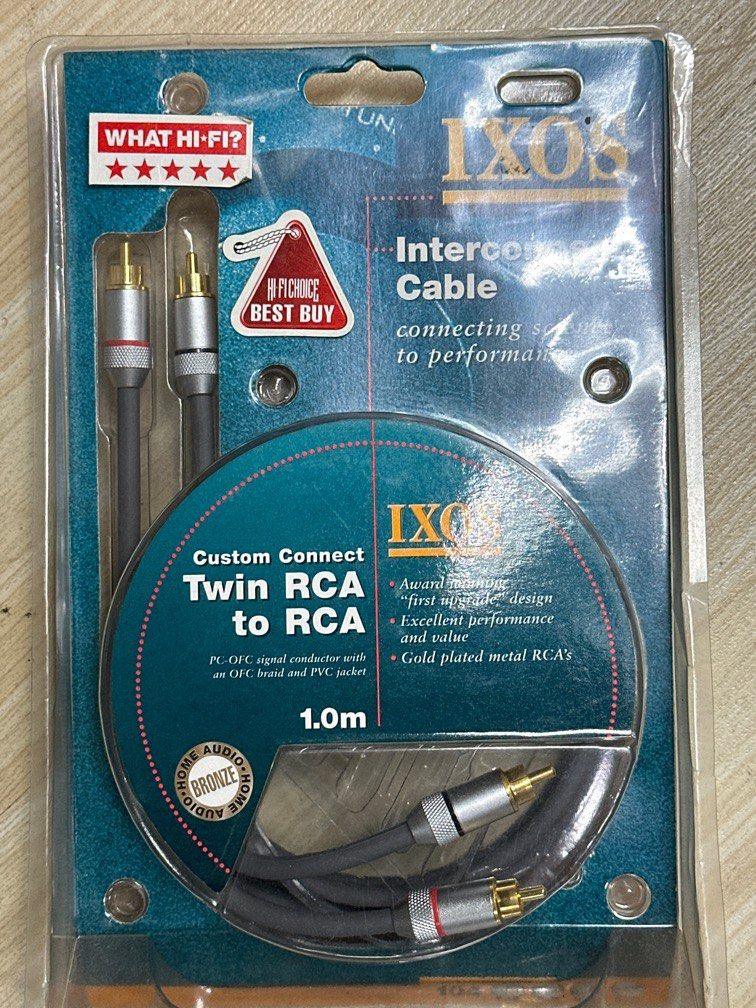 IXOS RCA cable, Audio, Other Audio Equipment on Carousell