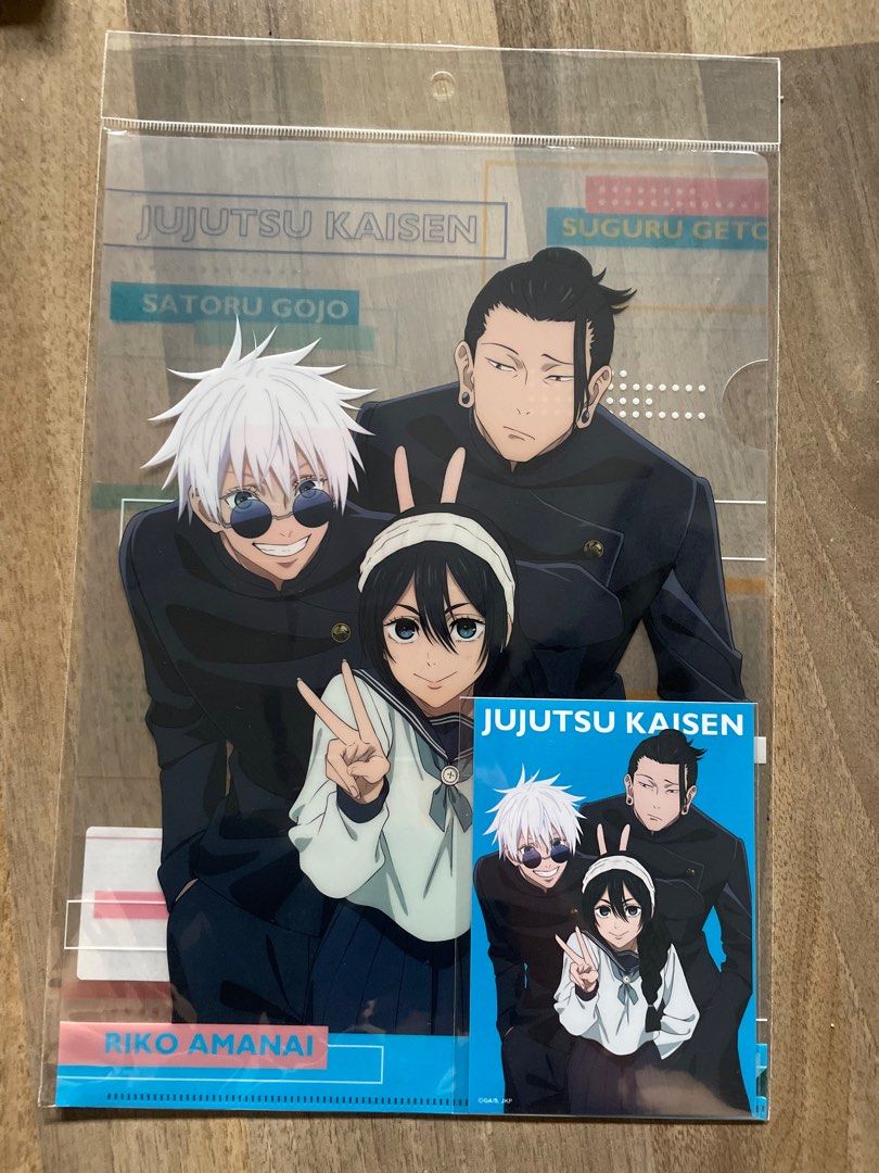 Jjk satoru gojo suguru geto riko file and bromide set, Hobbies & Toys ...